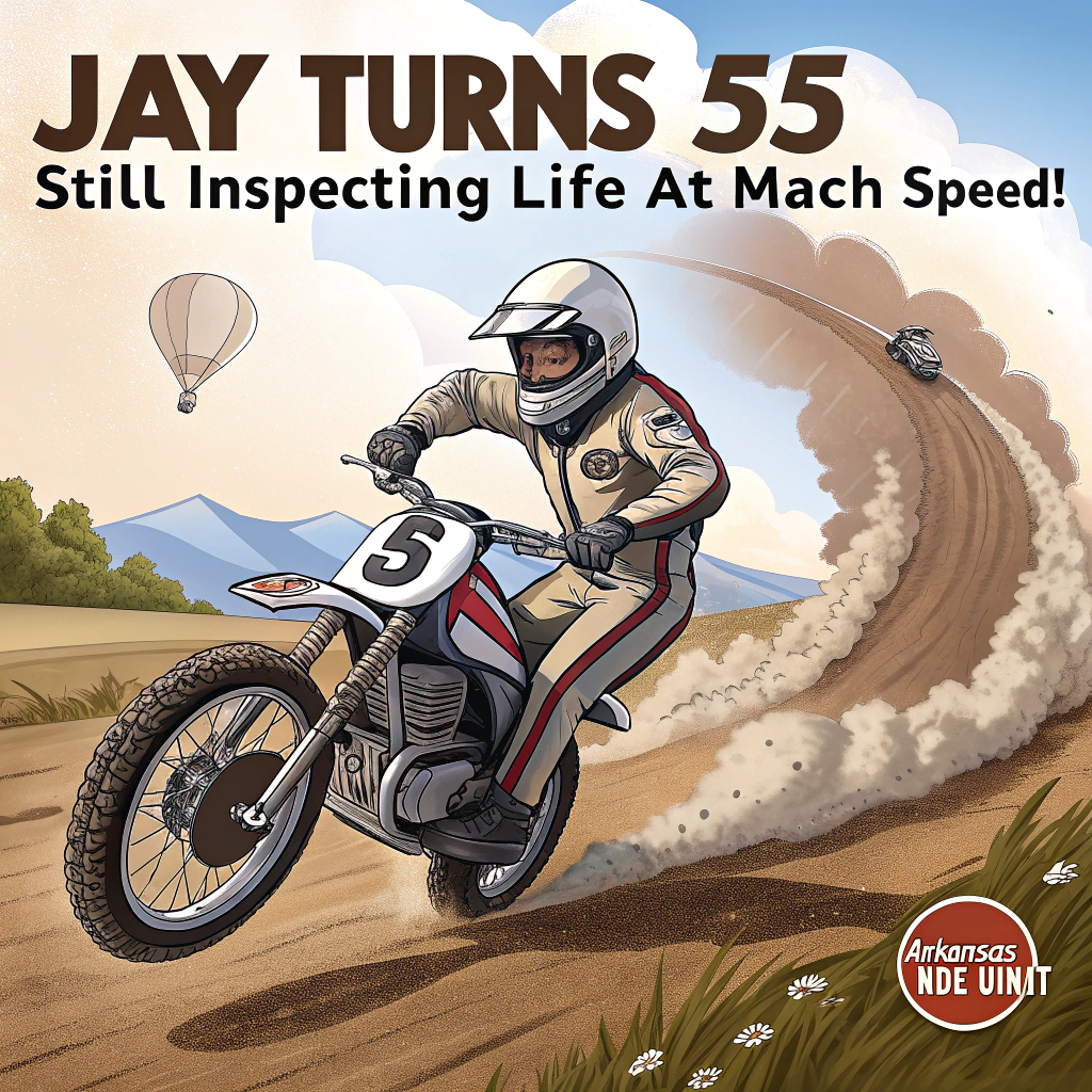 Nuclear Ultrasonic Inspection Birthday Cards - Silly Robot Cards