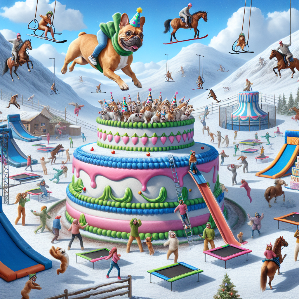 Trampoline Birthday Cards - Silly Robot Cards