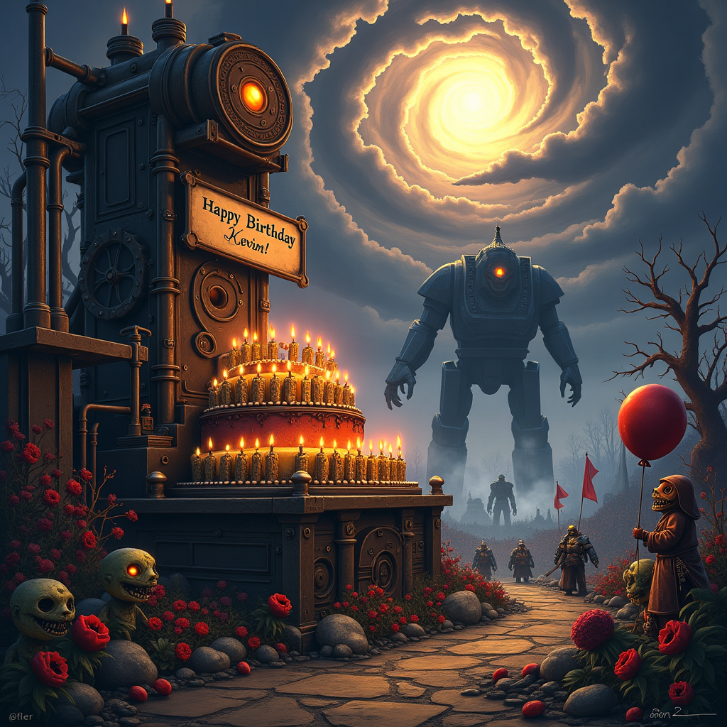 Nurgle Birthday Cards - Silly Robot Cards