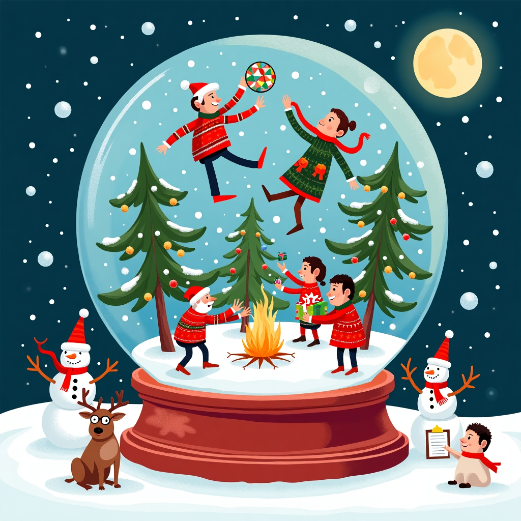 Everything DiSC® Workplace Map Christmas Cards - Silly Robot Cards