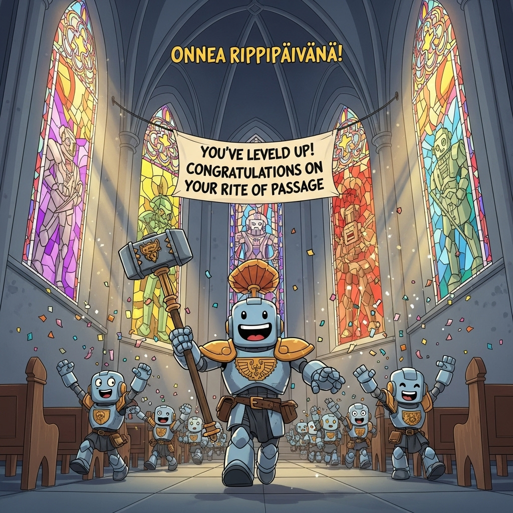 Milestone Achievement Congratulations Cards - Silly Robot Cards