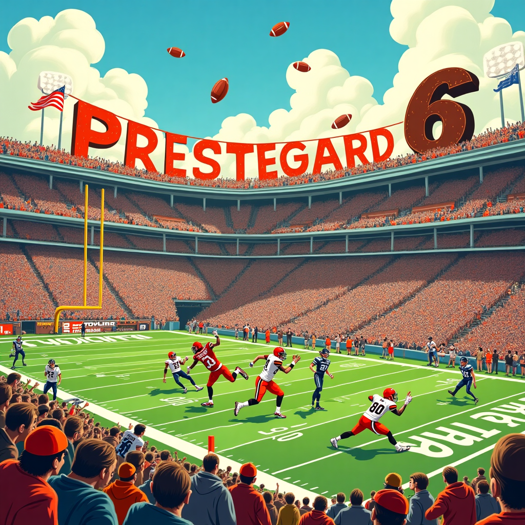 Winning Touchdown Birthday Cards - Silly Robot Cards