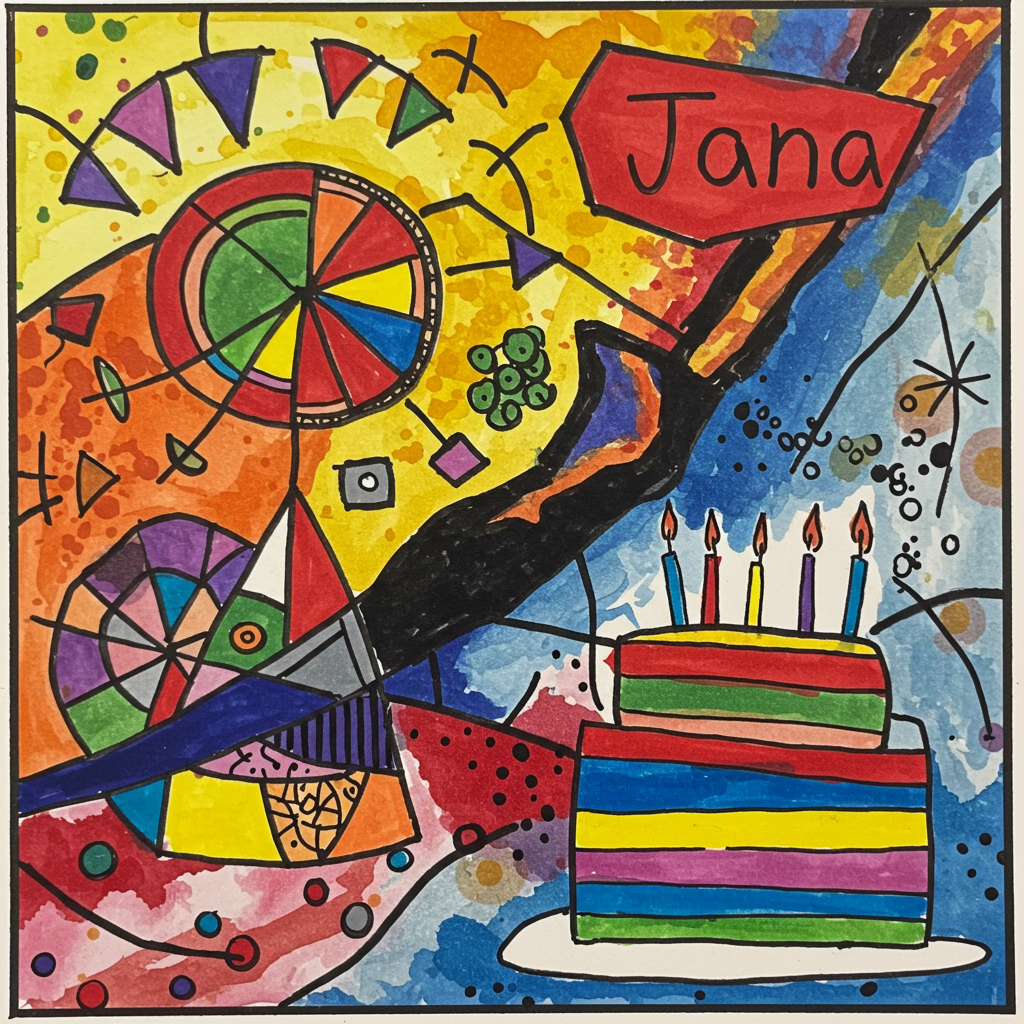 Abstract Art Birthday Cards Birthday Cards - Silly Robot Cards