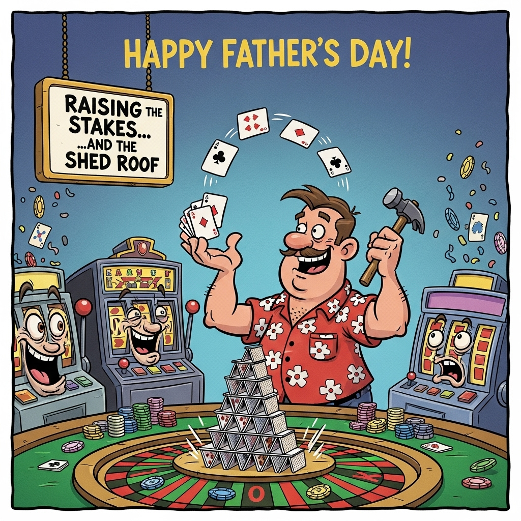 Building Fathers Day Cards - Silly Robot Cards