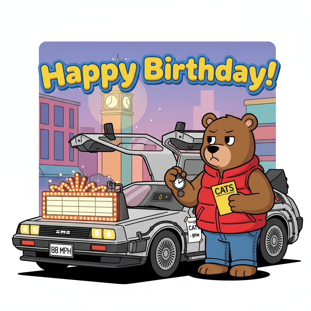 Card with Hugs Birthday Cards - Silly Robot Cards