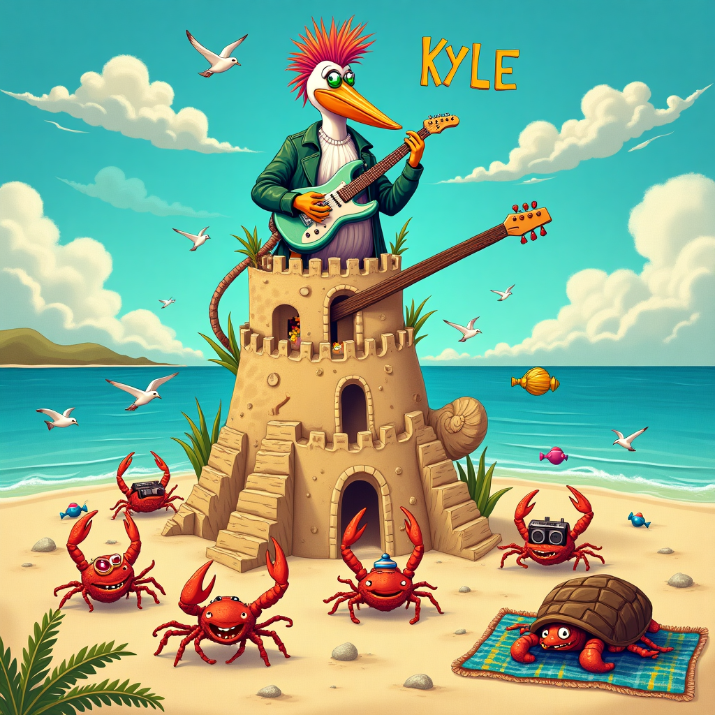 Tropical Congratulations Cards - Silly Robot Cards