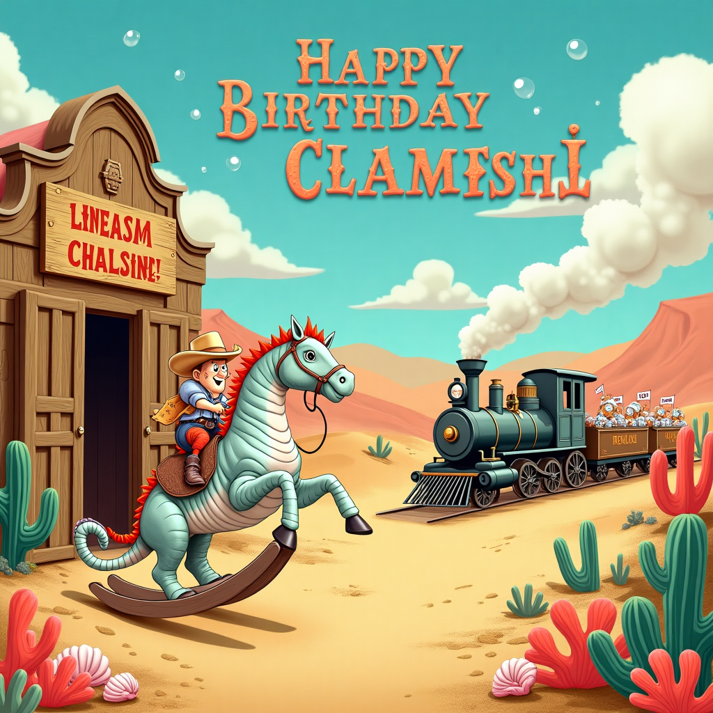 Clams Birthday Cards - Silly Robot Cards