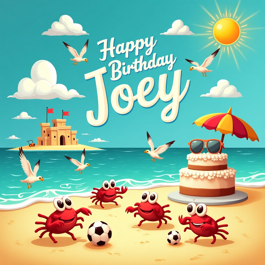 Personalized (name: Joey) Birthday Cards - Silly Robot Cards