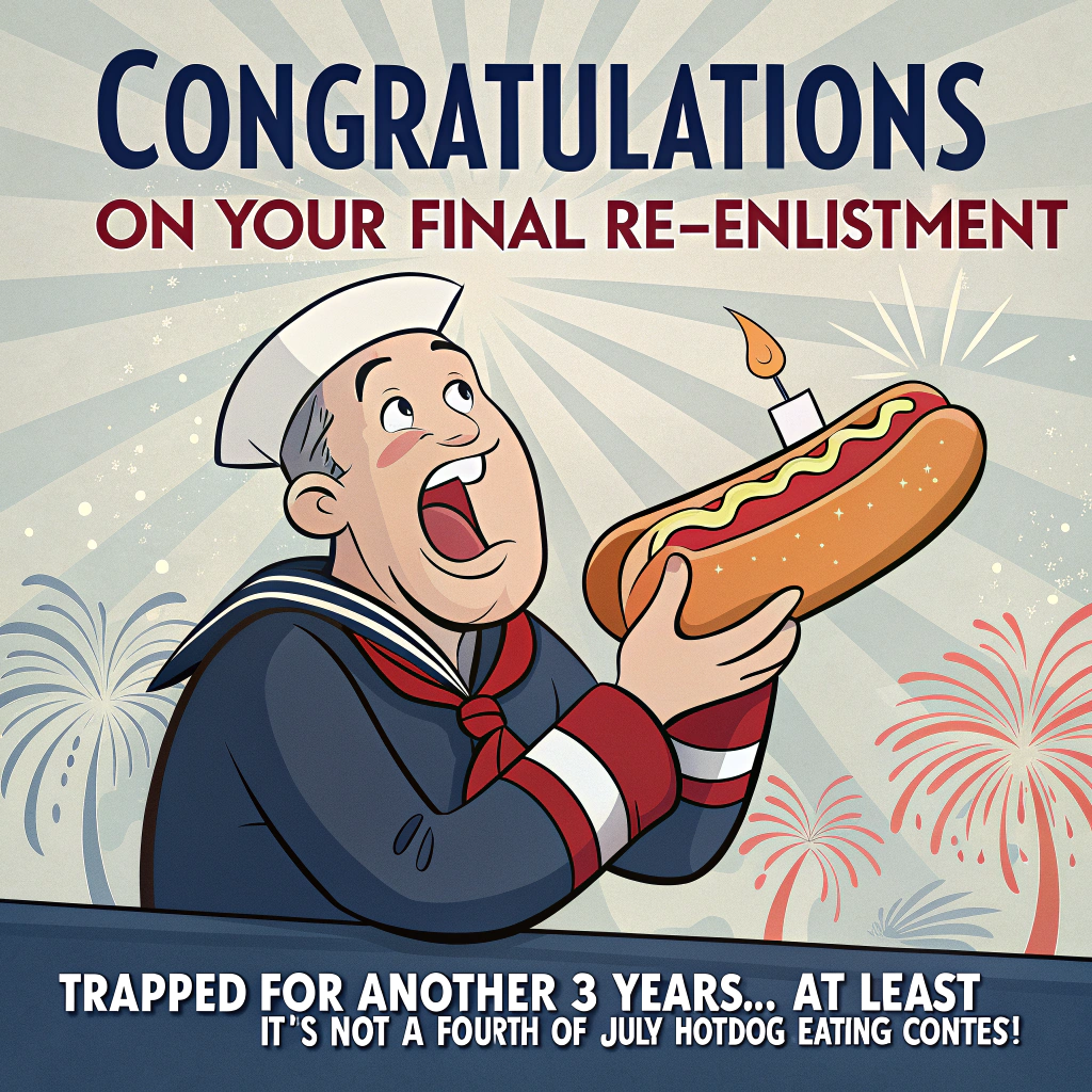 Patriotic Congratulations Cards - Silly Robot Cards