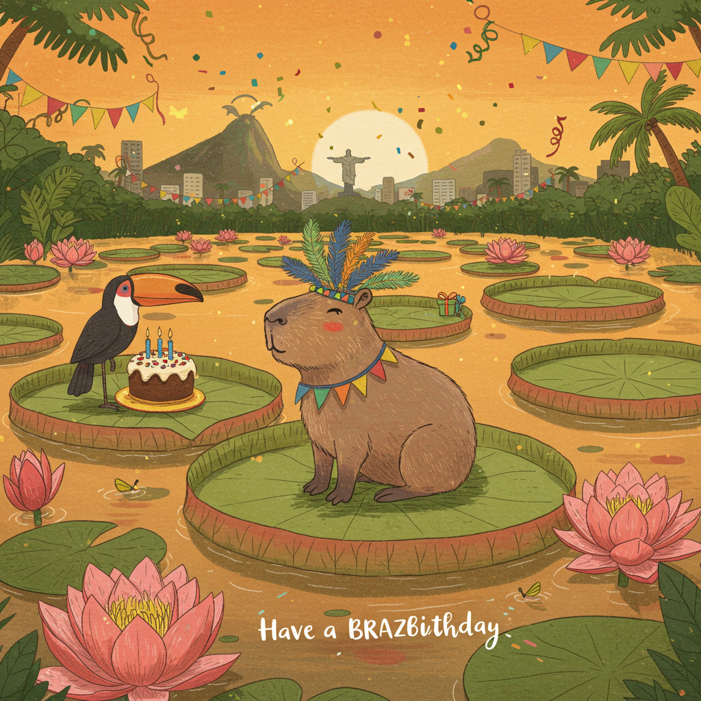 Illustrated Art Birthday Cards - Silly Robot Cards