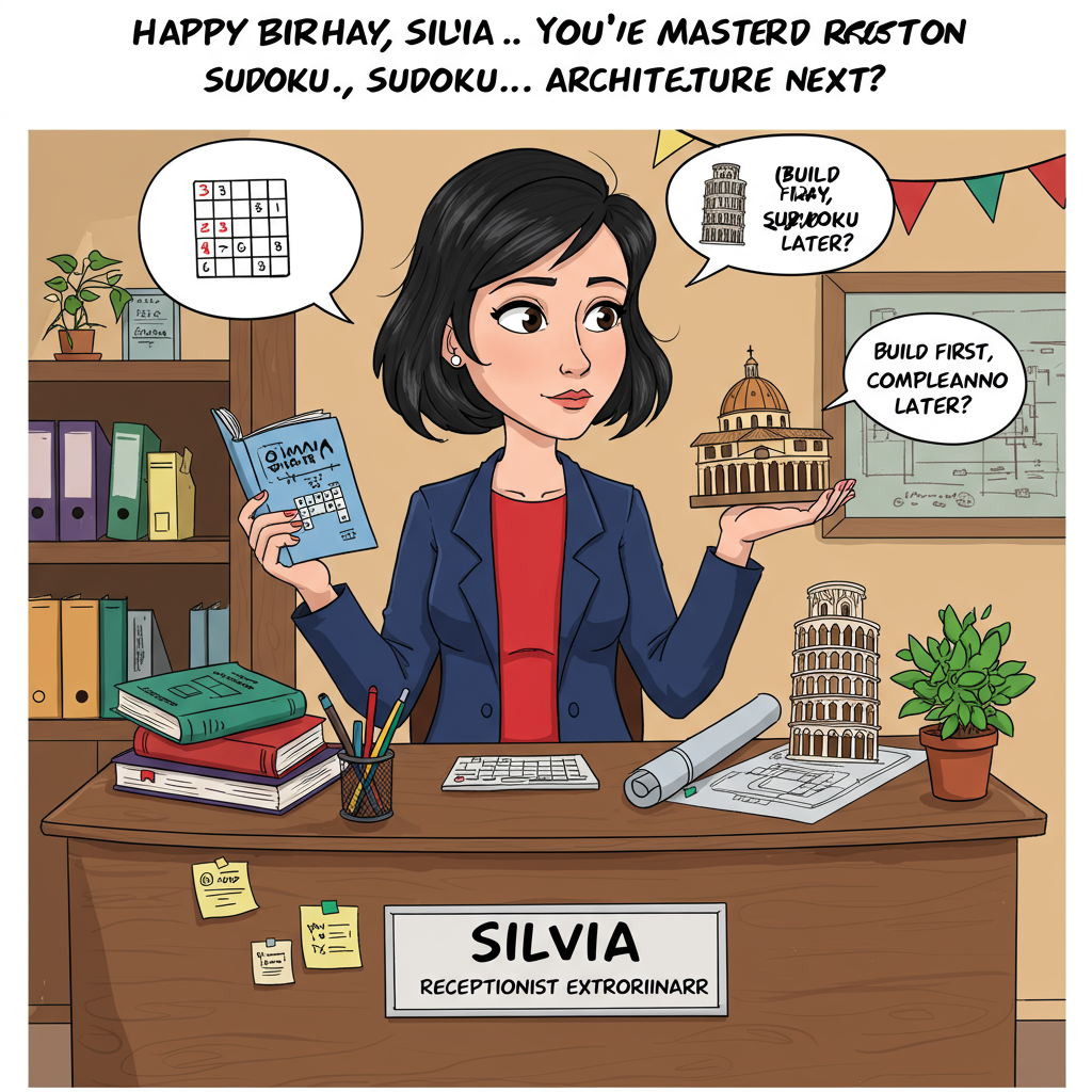 Brain teasers Birthday Cards - Silly Robot Cards