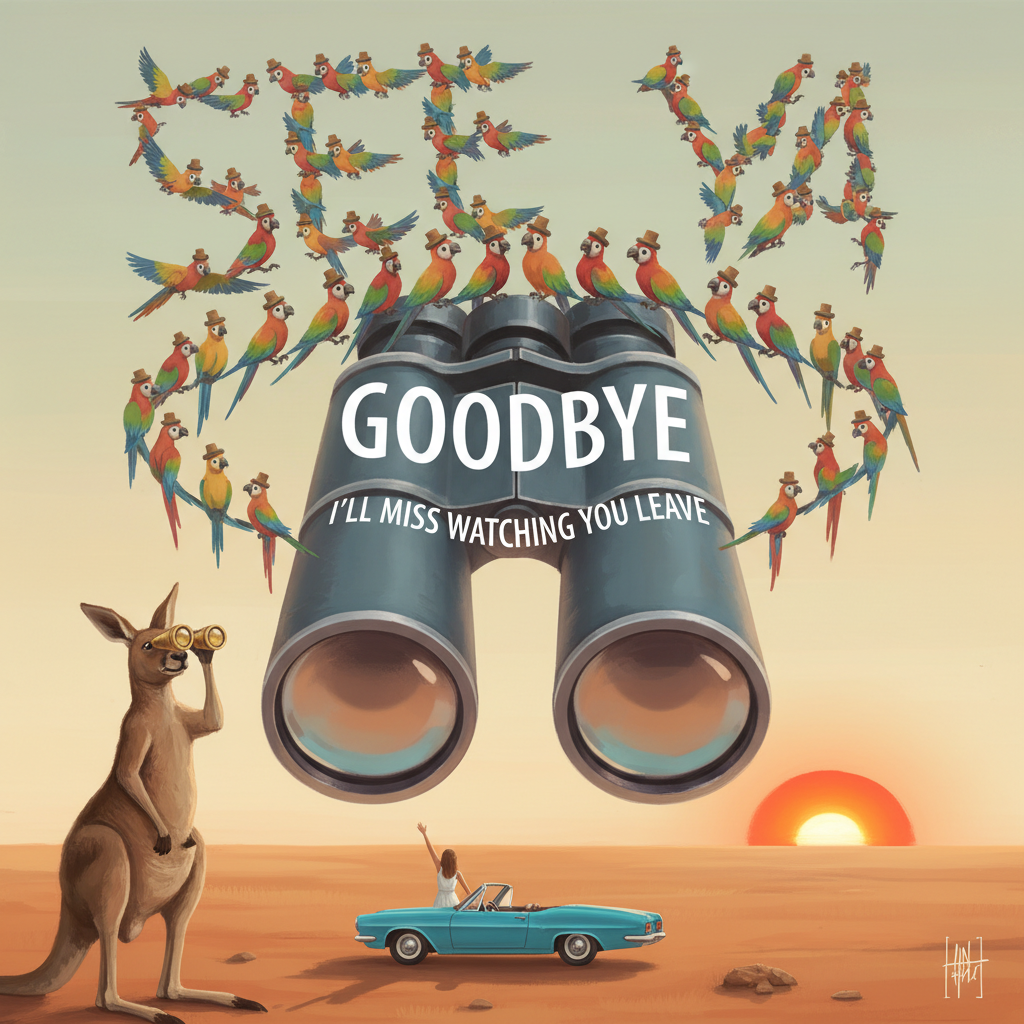 Travel & Adventure Cards Farewell Cards - Silly Robot Cards