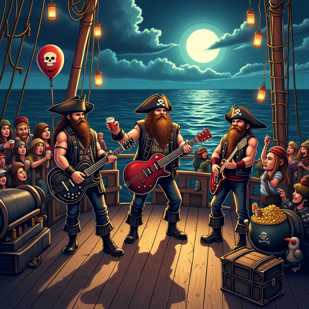 Pirate Adventures Birthday Cards - Silly Robot Cards