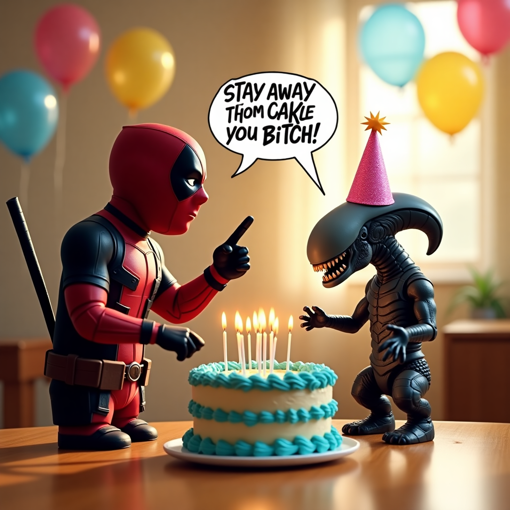 Cute vs. Fierce Birthday Cards - Silly Robot Cards