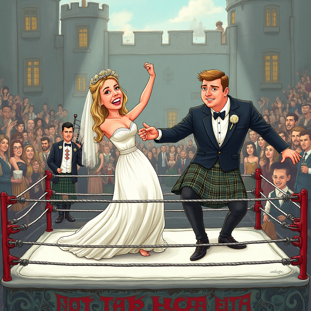 Traditional Meets Modern Wedding Cards - Silly Robot Cards